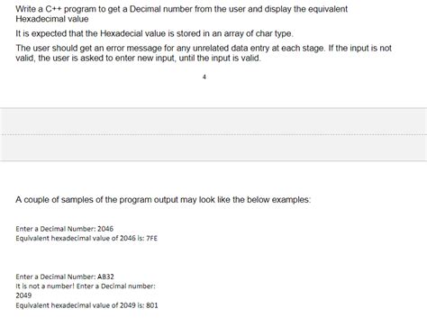 Solved Write A C Program To Get A Decimal Number From The Chegg Com