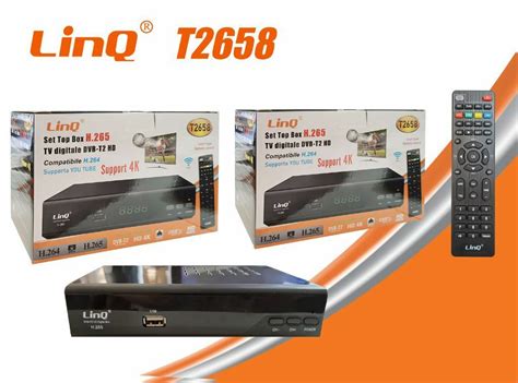 Decoder Digitale Terrestre T2 Set Top Box Full Hd Dvb T2 Hd H 265 Linq