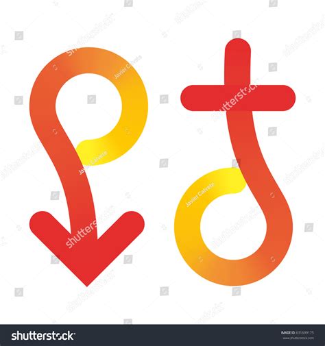 Male Female Symbols Vector เวกเตอร์สต็อก ปลอดค่าลิขสิทธิ์ 631699175