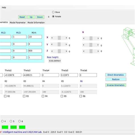 Homogeneous Matrix And Transformation Interface Of The Proposed System