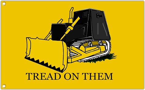 Aroxtms Tread On Them Killdozer Flag 3x5 Funny Flags For