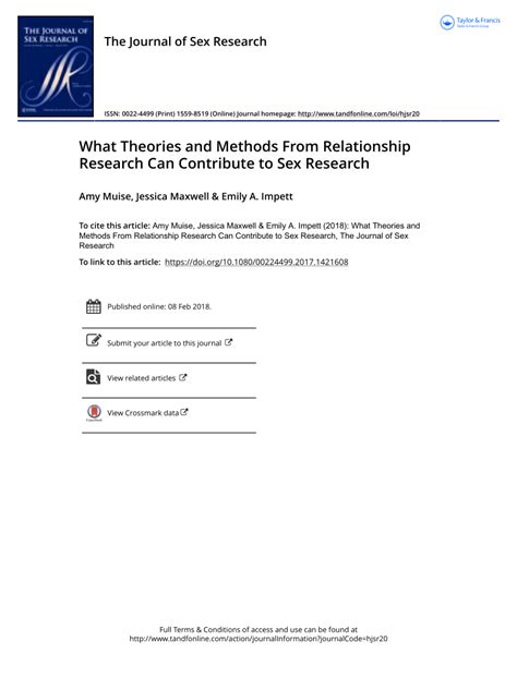 Pdf What Theories And Methods From Relationship Research Can