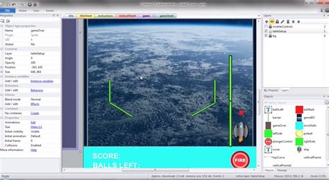 Create A Space Pinball Game With Construct 2