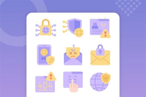 Cyber Security Icons Set Icons Ft Cyber And Security Envato