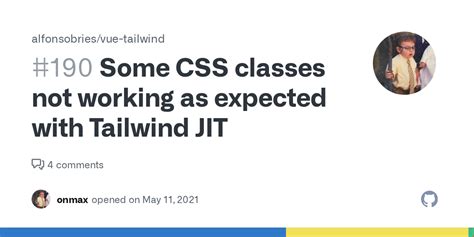 Some Css Classes Not Working As Expected With Tailwind Jit · Issue 190