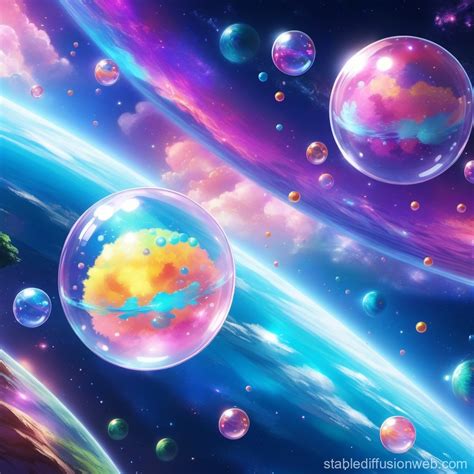 A Bubble In Space Prompts Stable Diffusion Online