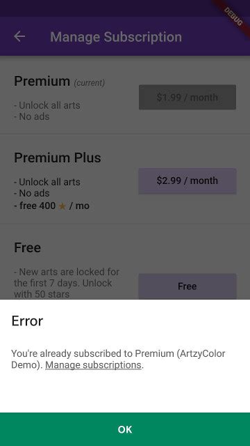 How To Cancel A Subscription On Android Issue 57 Hyochan Flutter