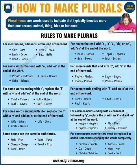 Irregular Plural Nouns Rules