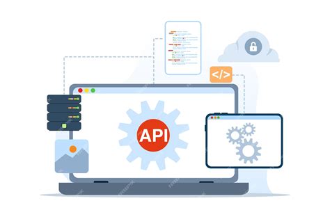 premium vector vector illustration of api application programming