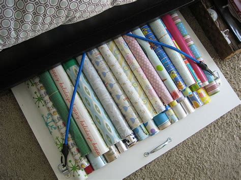 Creative Wrapping Paper Storage Ideas