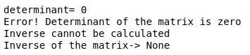 Matrix Inversion Without NumPy In Python CodeSpeedy