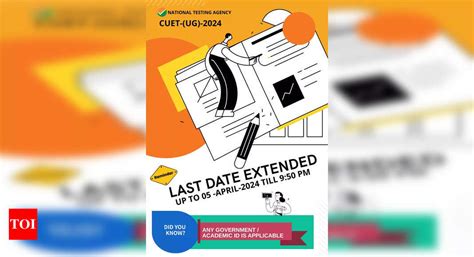 Cuet Ug Registration Deadline Extended Till This Date In April Direct