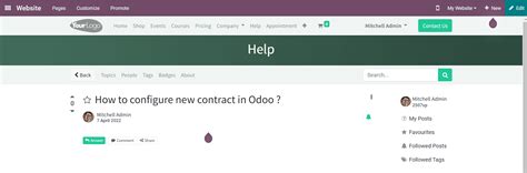 How To Create Manage New Forums Using Odoo 15 Website