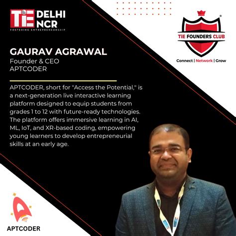 We Are Excited To Explore The Future With Tie Delhi Ncr Aptcoder