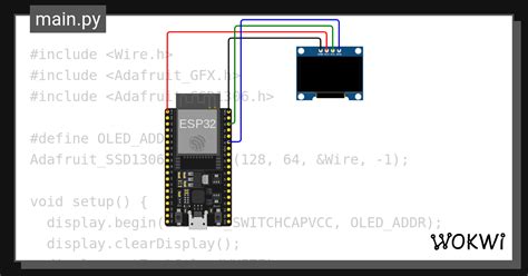 1306 Led Esp32 Wokwi Esp32 Stm32 Arduino Simulator