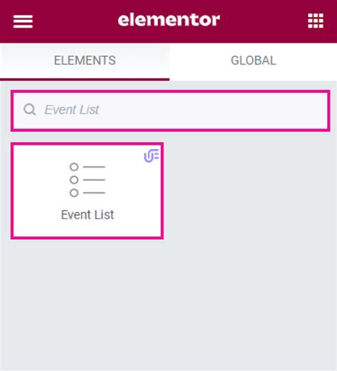 Event List Unlimited Elements For Elementor