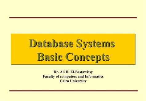 Database Design Slide 1 Pps