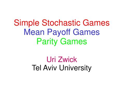 Ppt Uri Zwick Tel Aviv University Powerpoint Presentation Free