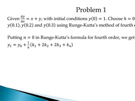 Runge Kutta Method Pptx