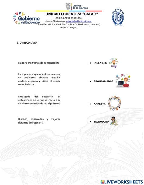 Datos Y Expresiones Worksheet Live Worksheets