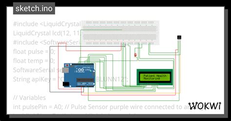 Health Monitering Project Muhsin Wokwi Esp32 Stm32 Arduino Simulator