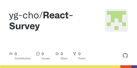 Github Yg Choreact Survey