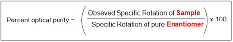 Topics In Organic Chemistry How To Calculate Enantiomeric Excess And Optical Purity