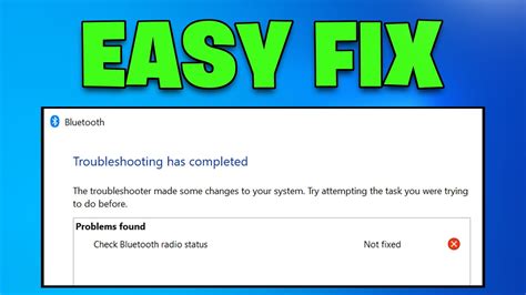 How To Check Bluetooth Radio Status Not Fixed Says Bluetooth Troubleshooter New 2025 Youtube