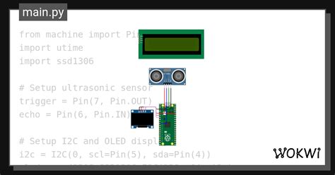 W9 Pi Pico With Ultrasonic Micropython Copy Wokwi Esp32 Stm32 Arduino Simulator