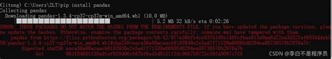 Pandas导入大文件python安装包失败pandas 存excel 时 显示filesize Would Requirezip64 Csdn博客