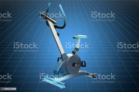 운동 자전거 청사진의 시각화 3d Cad 모델 3d 렌더링 3차원 형태에 대한 스톡 사진 및 기타 이미지 3차원 형태 자전거 운동 강사 Istock