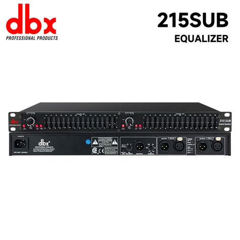 Dbx Eq215 215sub 231sub 215s 231 231s 2 Series Graphic Equalizer Dual 15 Band Graphic There Is A
