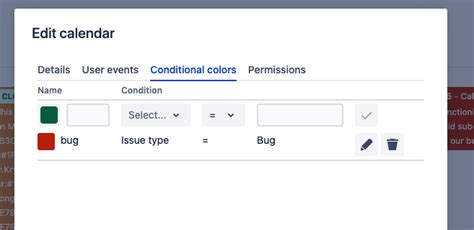 Calendar Conditional Colors
