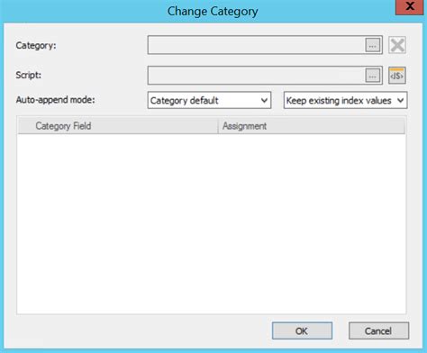 Change Category Automatic