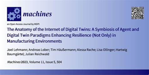 Machines Mdpi On Linkedin Article The Anatomy Of The Internet Of Digital Twins A Symbiosis Of