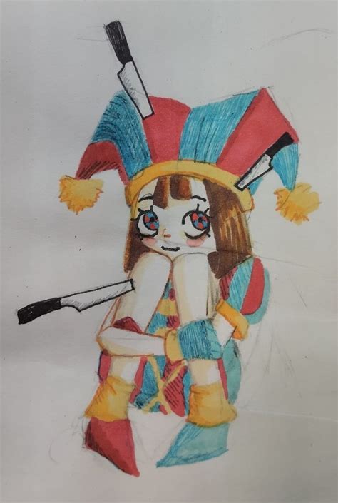 Помни удивительный цифровой цирк Милые каракули Цирк Легкие рисунки