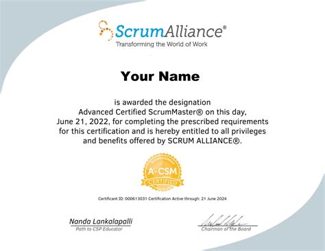 Advanced Certified Scrummaster A Csm Certification In Pune Power Agile