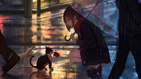 Girl With Cat Wallpapers Top Free Girl With Cat Backgrounds