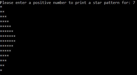 C Recursively Printing A Star Pattern Stack Overflow