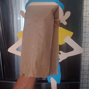 Jeffy Paper Bag Puppet Pattern Etsy