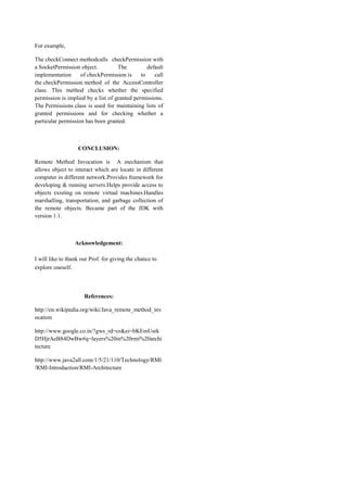 Remote Method Invocation PDF