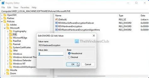 Disable Hardware Based Encryption On Bitlocker Removable Drives Group