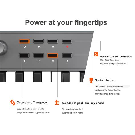 MIDIPLUS Tiny 32 Mini Key USB MIDI Keyboard Controller