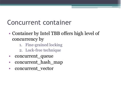 Intel Thread Building Blocks