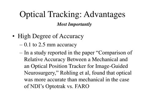 Ppt Optical Tracking Powerpoint Presentation Free Download Id321346
