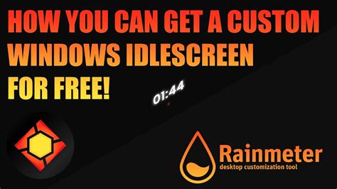 How To Get A Custom Windows Screensaver Rainmeter JaxCore YouTube