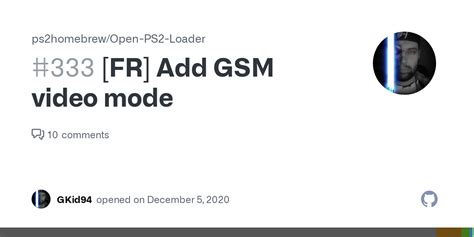 FR Add GSM Video Mode Issue Ps Homebrew Open PS Loader GitHub