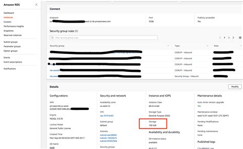 Amazon Web Services Aws Eb And Rds Invalid Storage Size For Engine