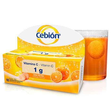 Cebion 1 Gramo X 10 Tabletas Efervecentes Siman El Salvador