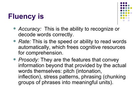 Intro To Reading Fluency Ppt